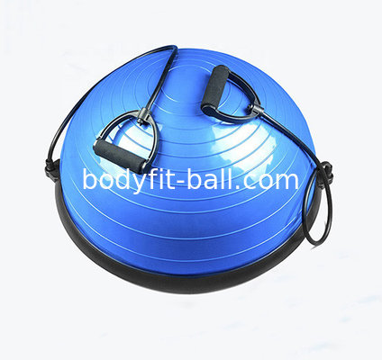 Blue Fitness Gym Yoga Pilates Training Ball Half Balance Ball With Pump